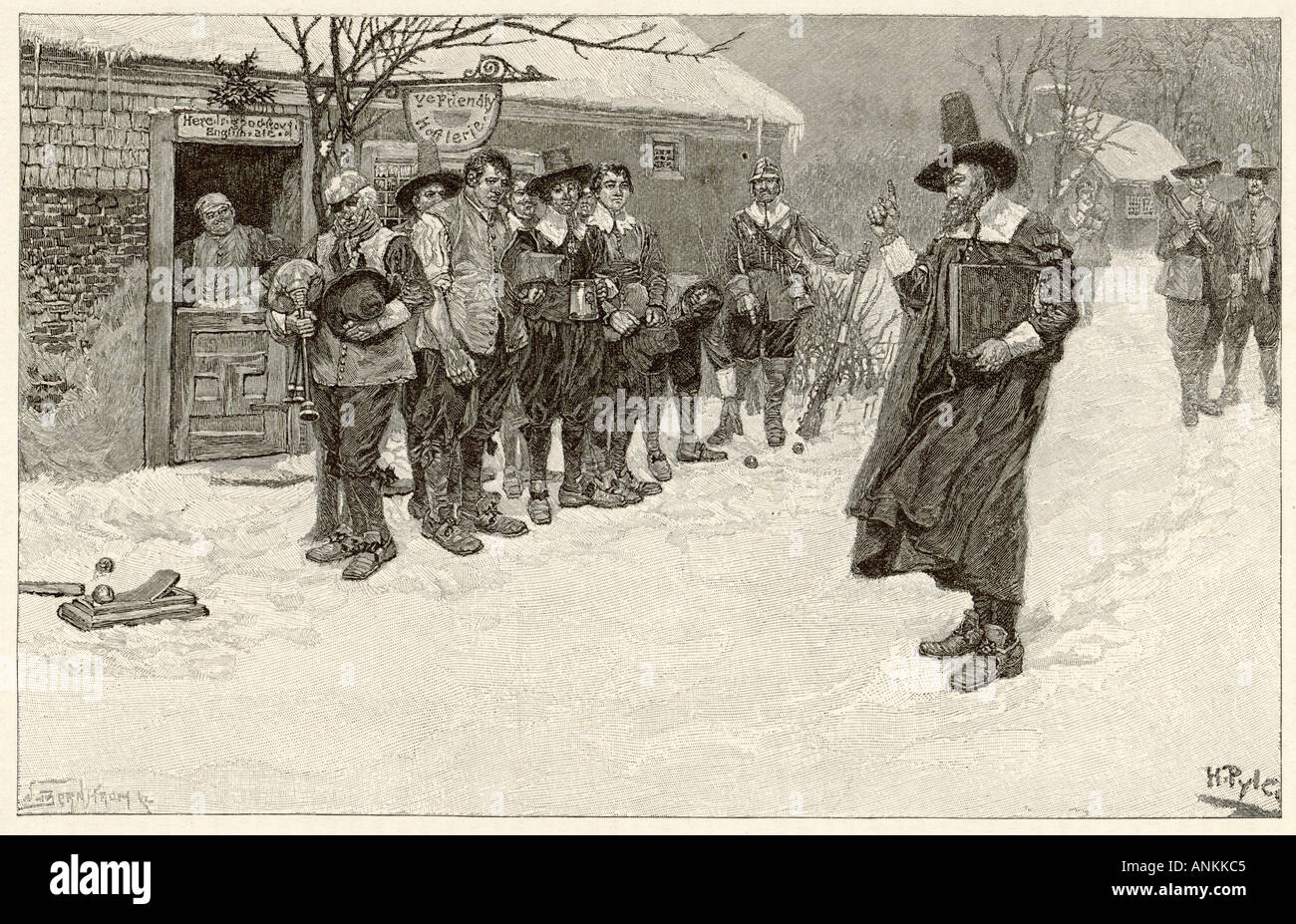 Puritan christmas hi-res stock photography and images - Alamy