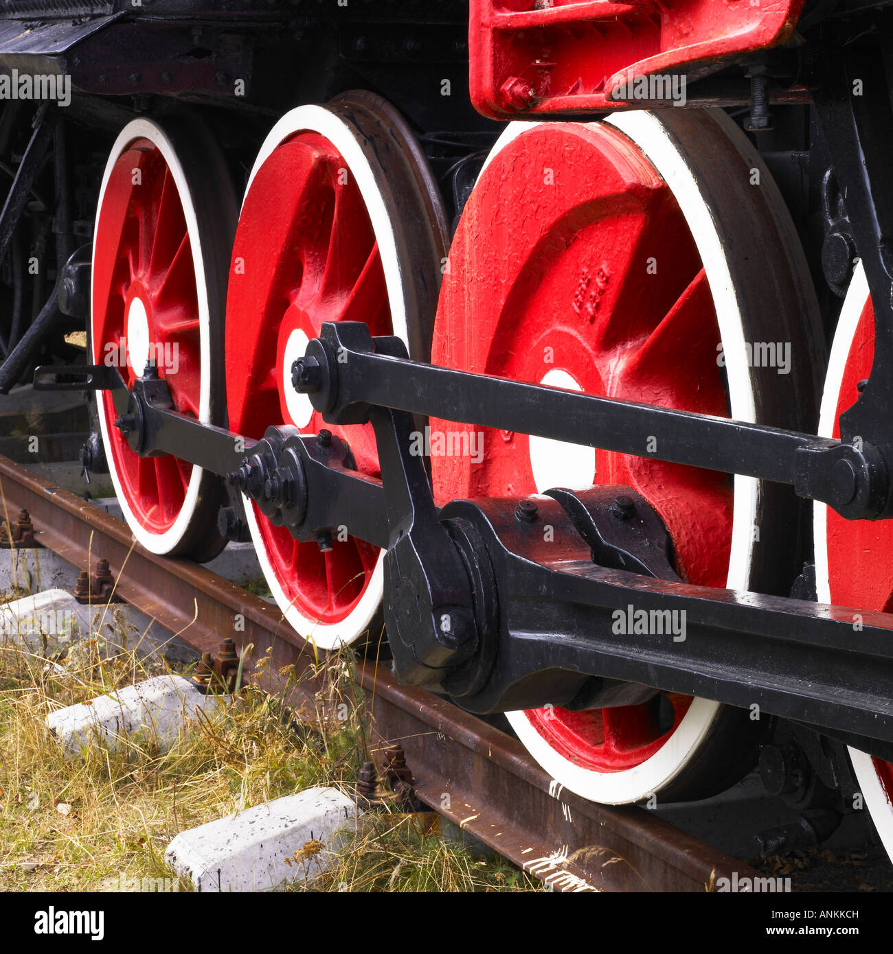 A close-up of a steam engine's mechanism Stock Photo - Alamy