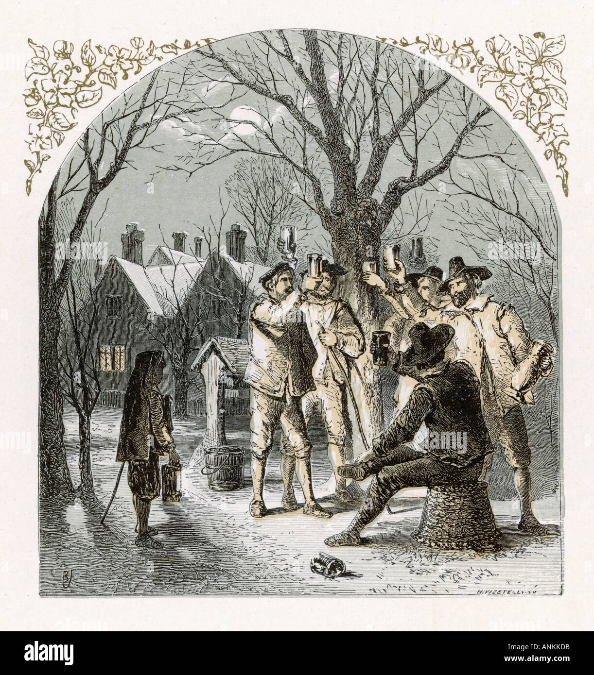 Wassailing Fruit Trees Stock Photo - Alamy