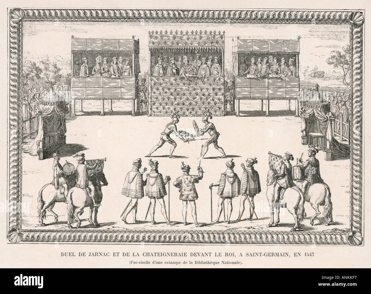 Duel Jarnac 1547 Stock Photo - Alamy