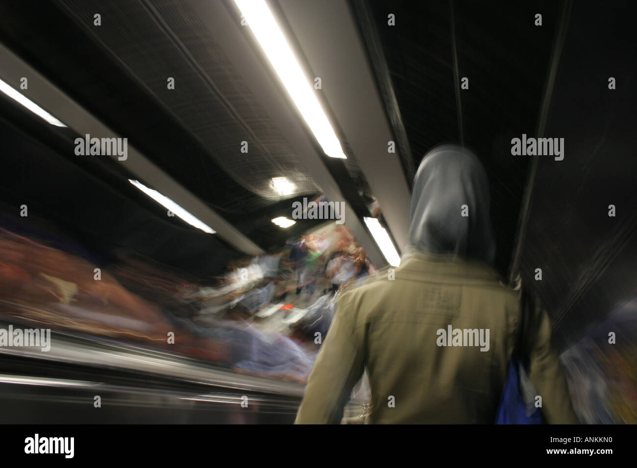 People coming from and going to work Stock Photo - Alamy