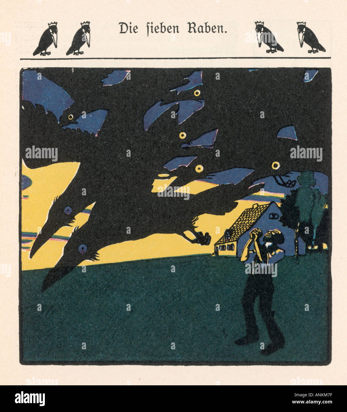 The Seven Ravens Stock Photo - Alamy