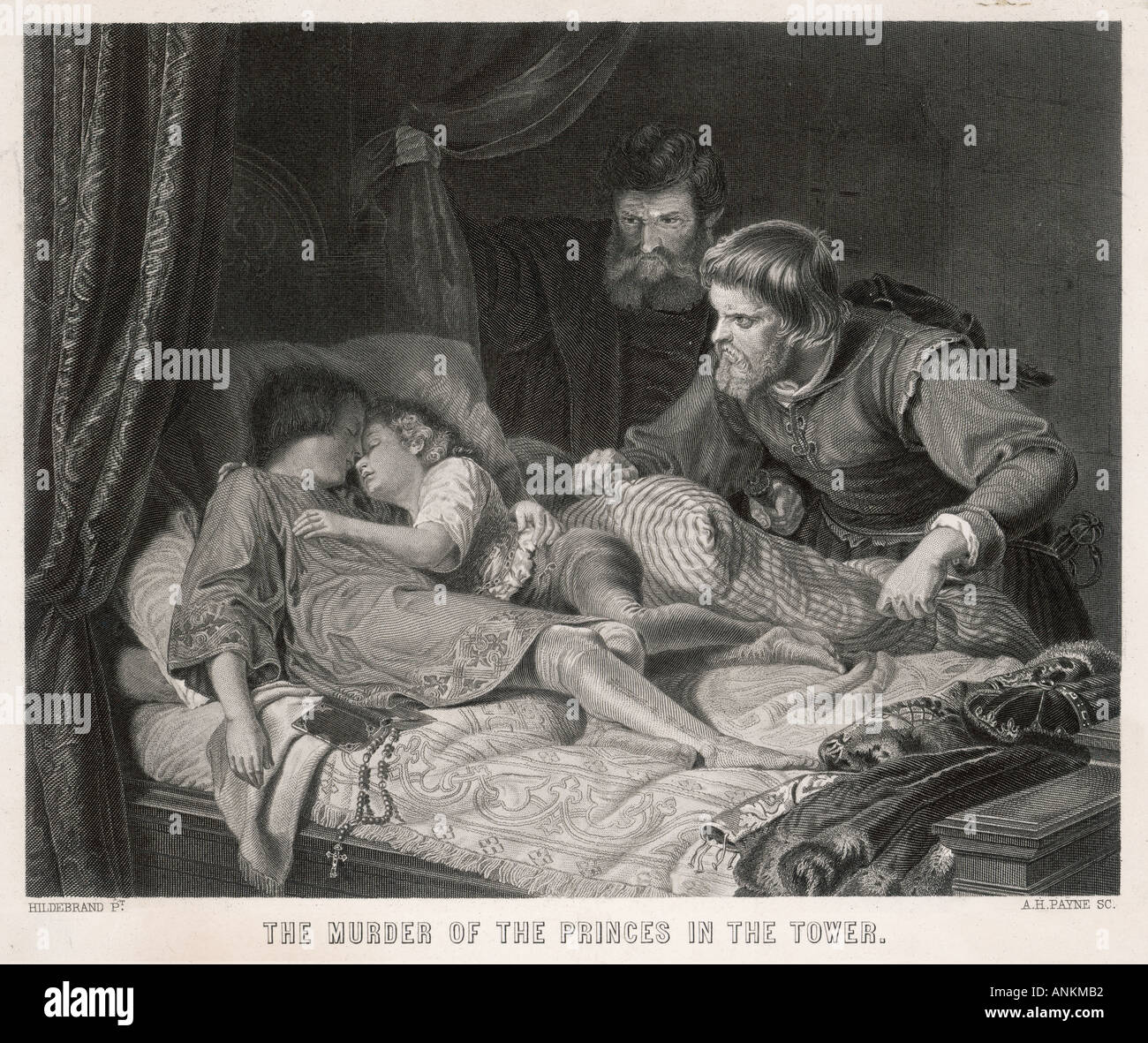 The Murder Of The Princes In The Tower High Resolution Stock ...