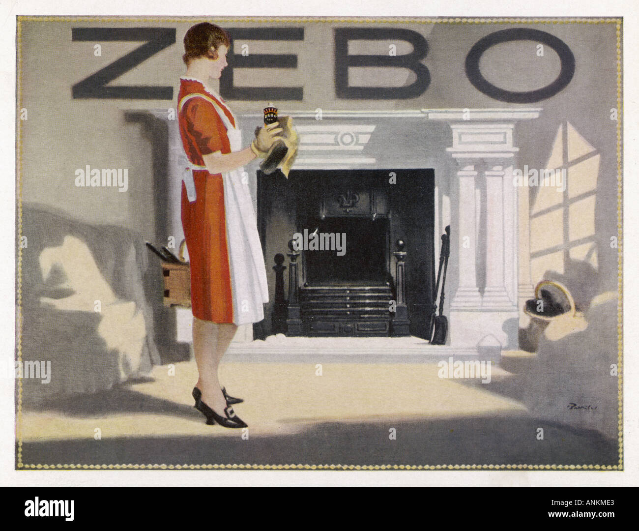 Advert For Zebo 1929 Stock Photo - Alamy