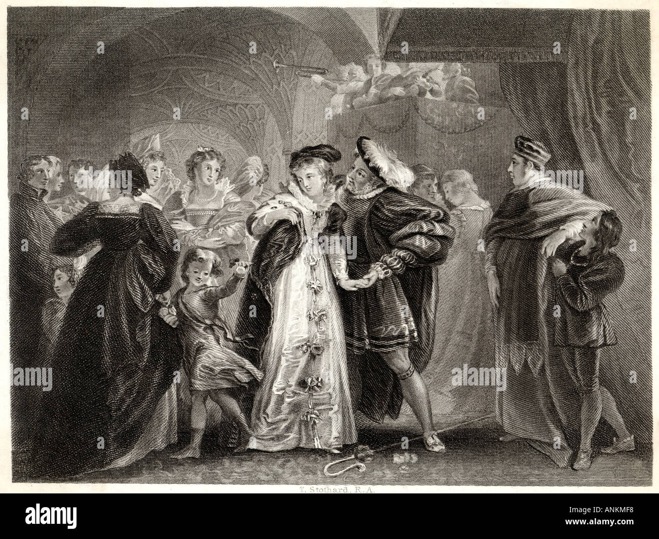 Henry Meets Anne Boleyn Stock Photo - Alamy