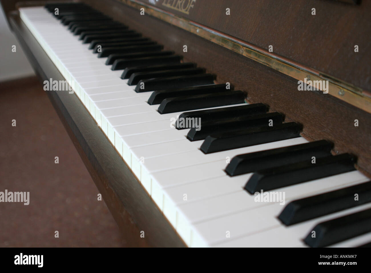 Piano Keys fading into the distance Stock Photo - Alamy