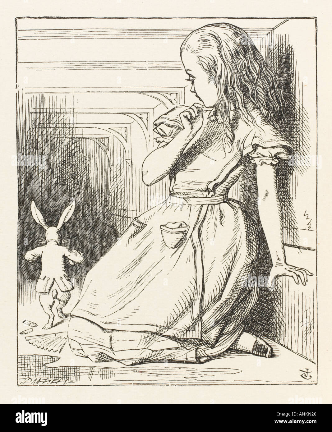 White rabbit and alice hi-res stock photography and images - Alamy