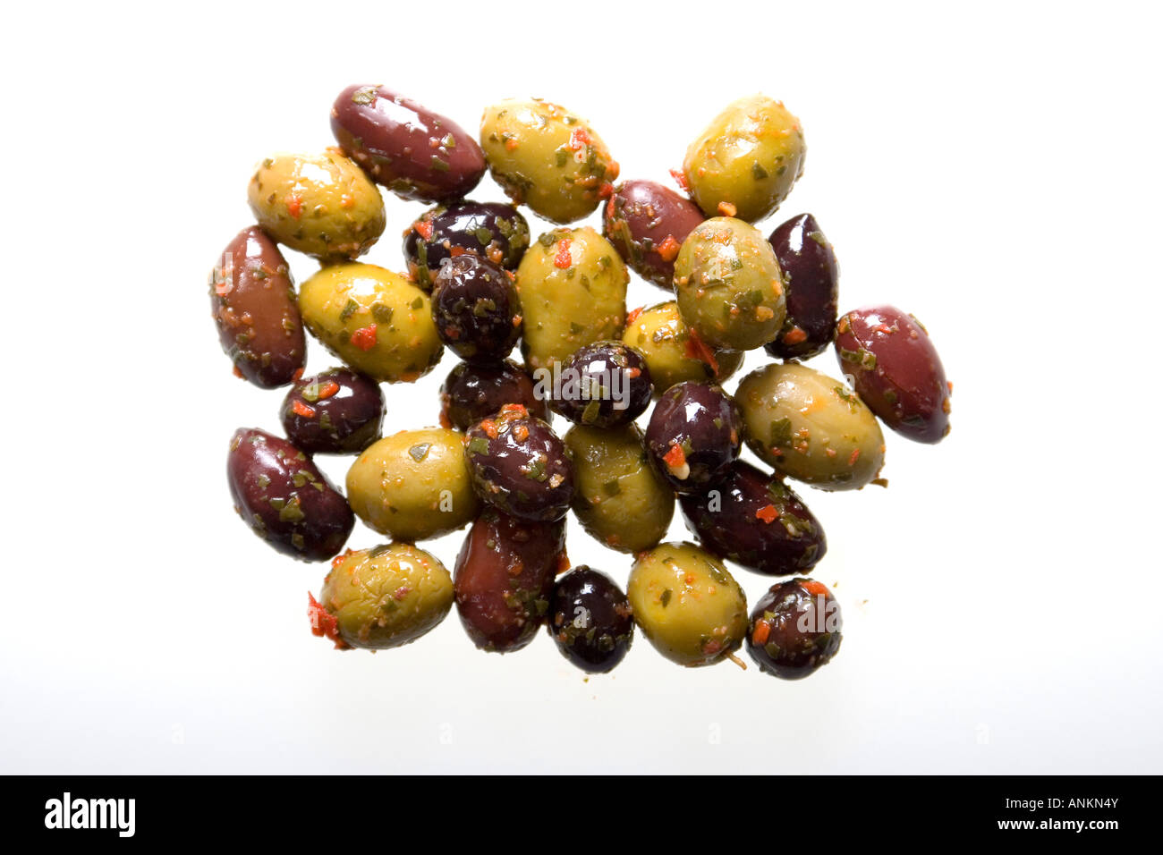 olives on white background Stock Photo - Alamy
