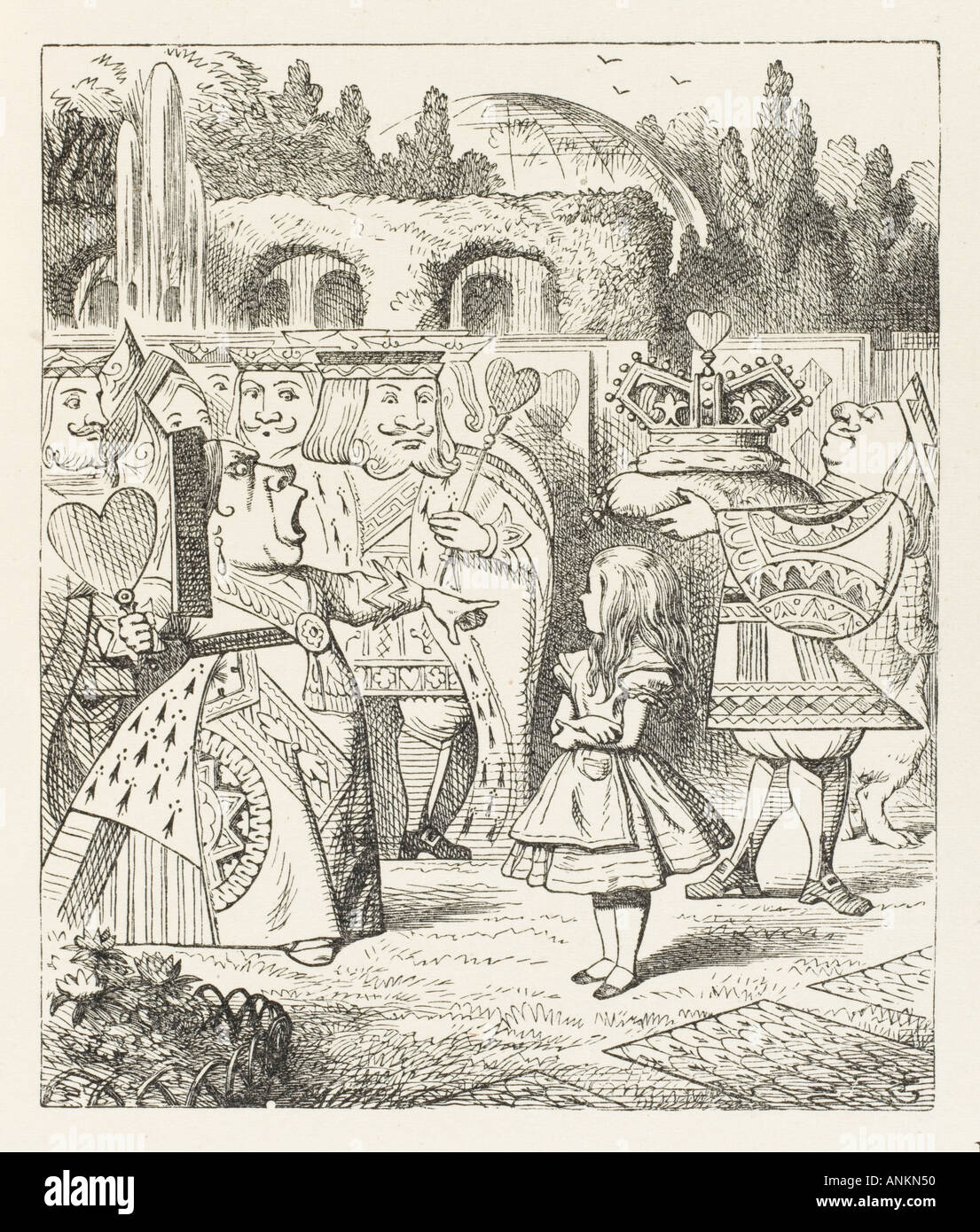 Queen of hearts alice wonderland hi-res stock photography and images ...