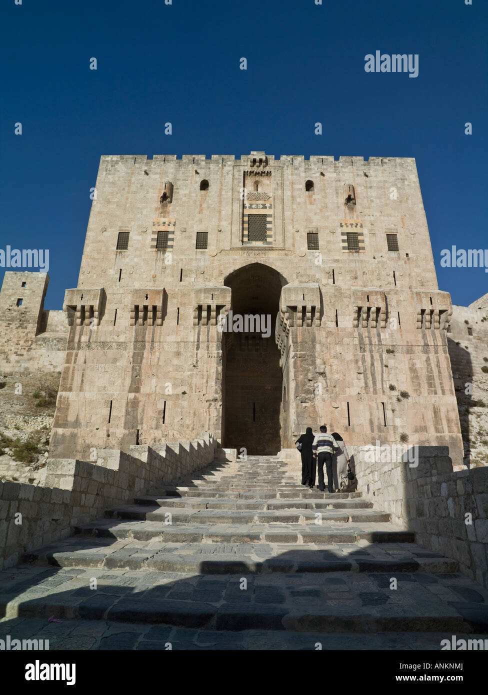Aleppo citadel entrance hi-res stock photography and images - Alamy