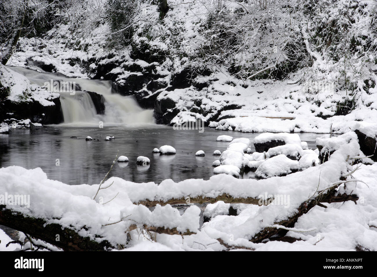 A series of snow scenes taken around the village of Crumlin, County ...