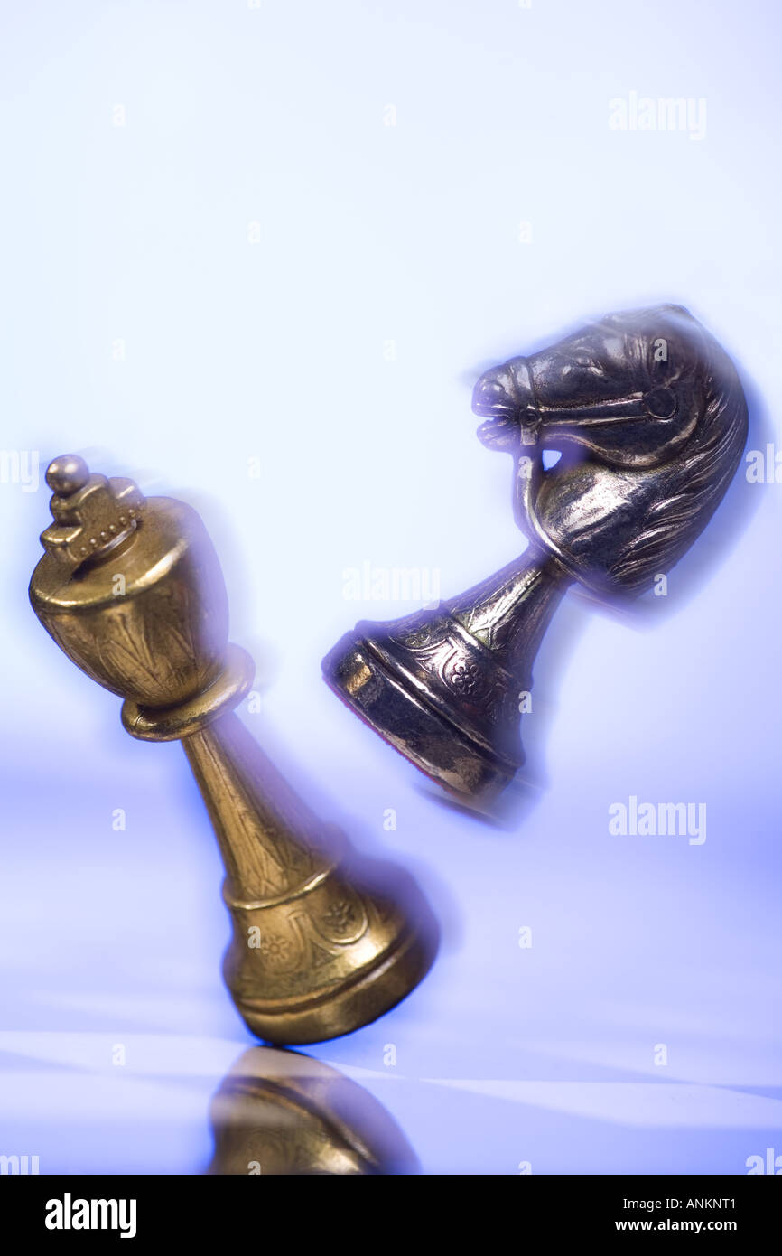 Close up of chess pieces on a chessboard Stock Photo - Alamy