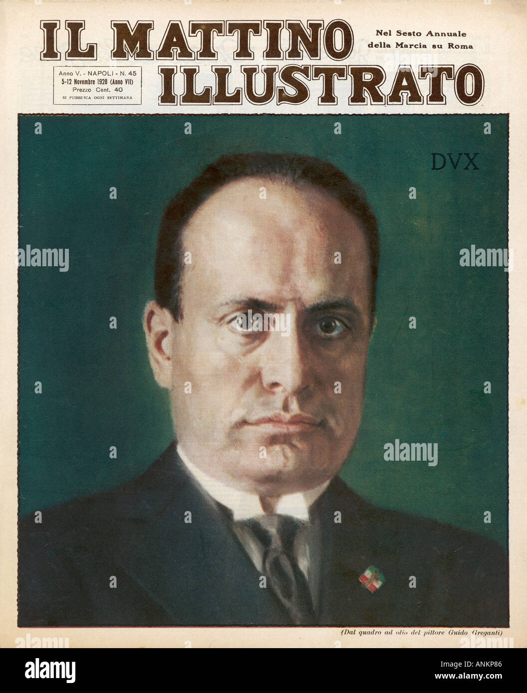 Benito Mussolini Portrait High Resolution Stock Photography and Images ...