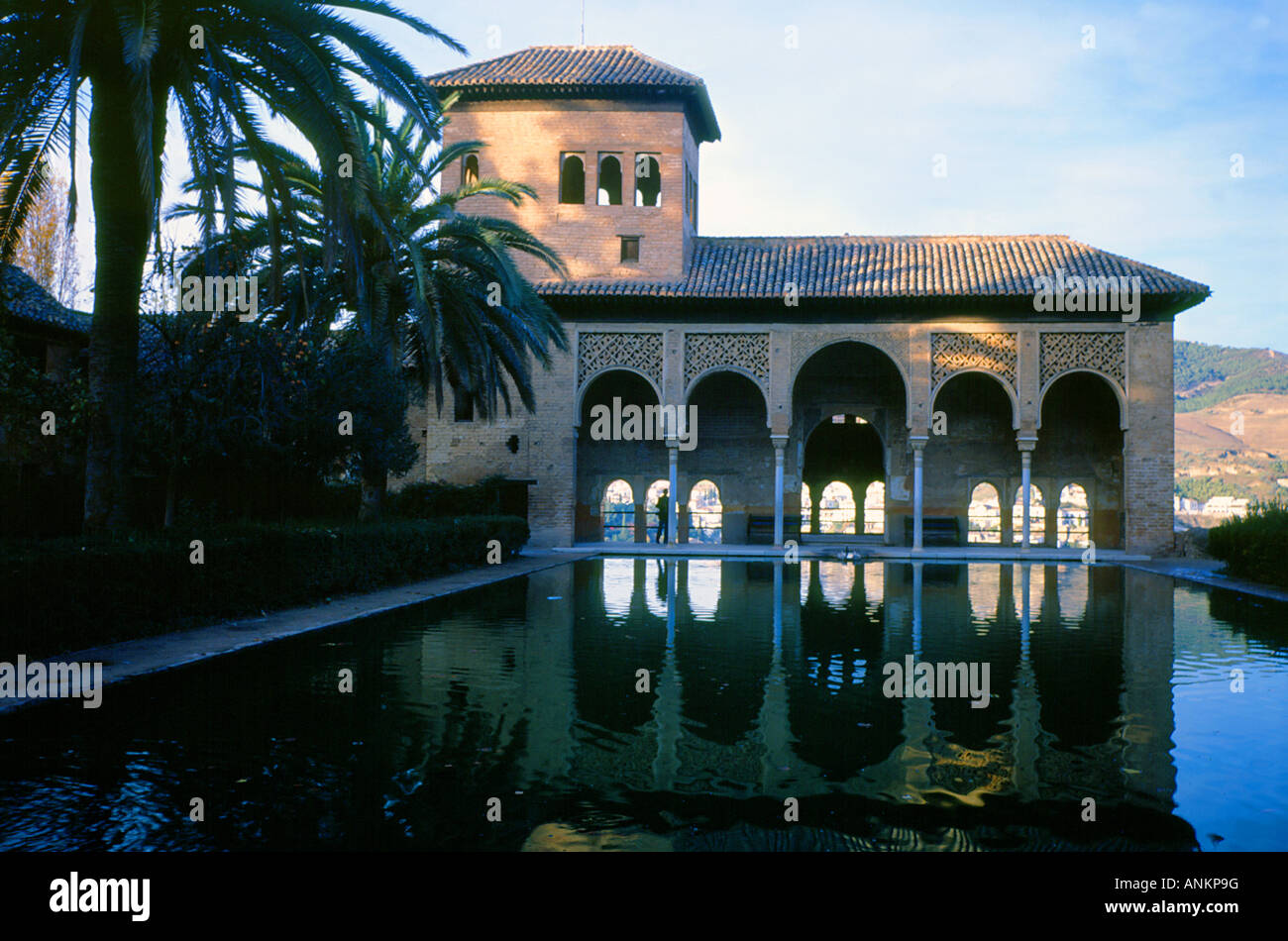 Spain.Granada.Alhambra, garden of the Alcazar Stock Photo - Alamy