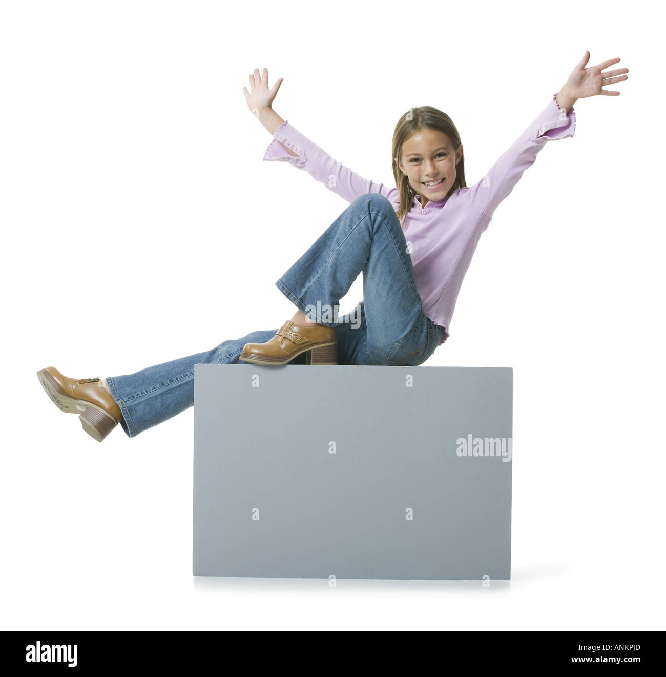 Tween age girl Cut Out Stock Images & Pictures - Alamy