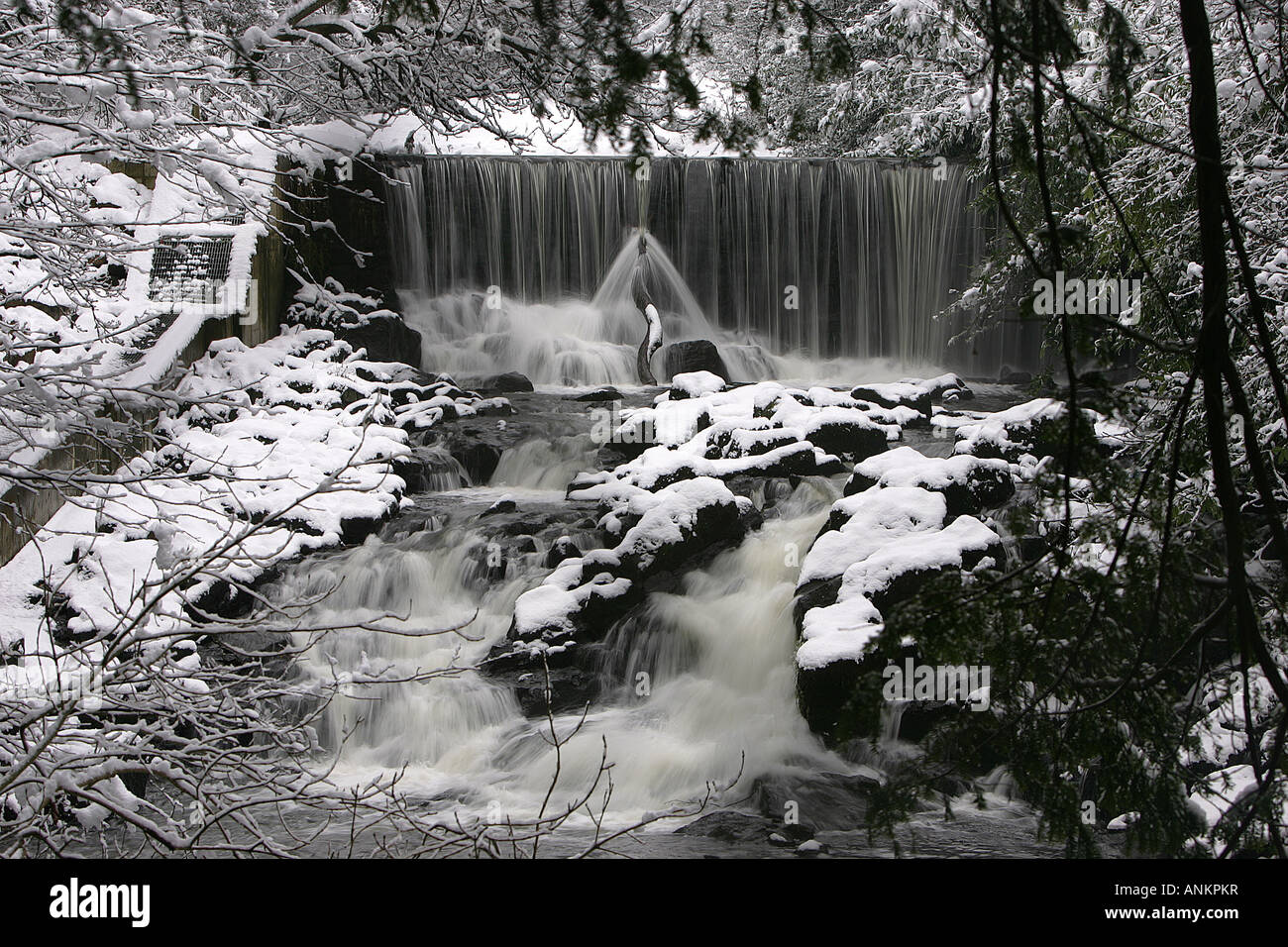 A series of snow scenes taken around the village of Crumlin, County ...