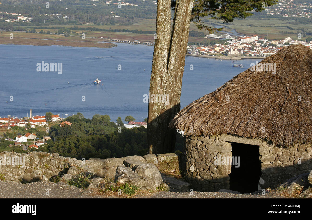 Celtic castrum in Santa Tecla mountain Pontevedra Galicia Spain Stock ...