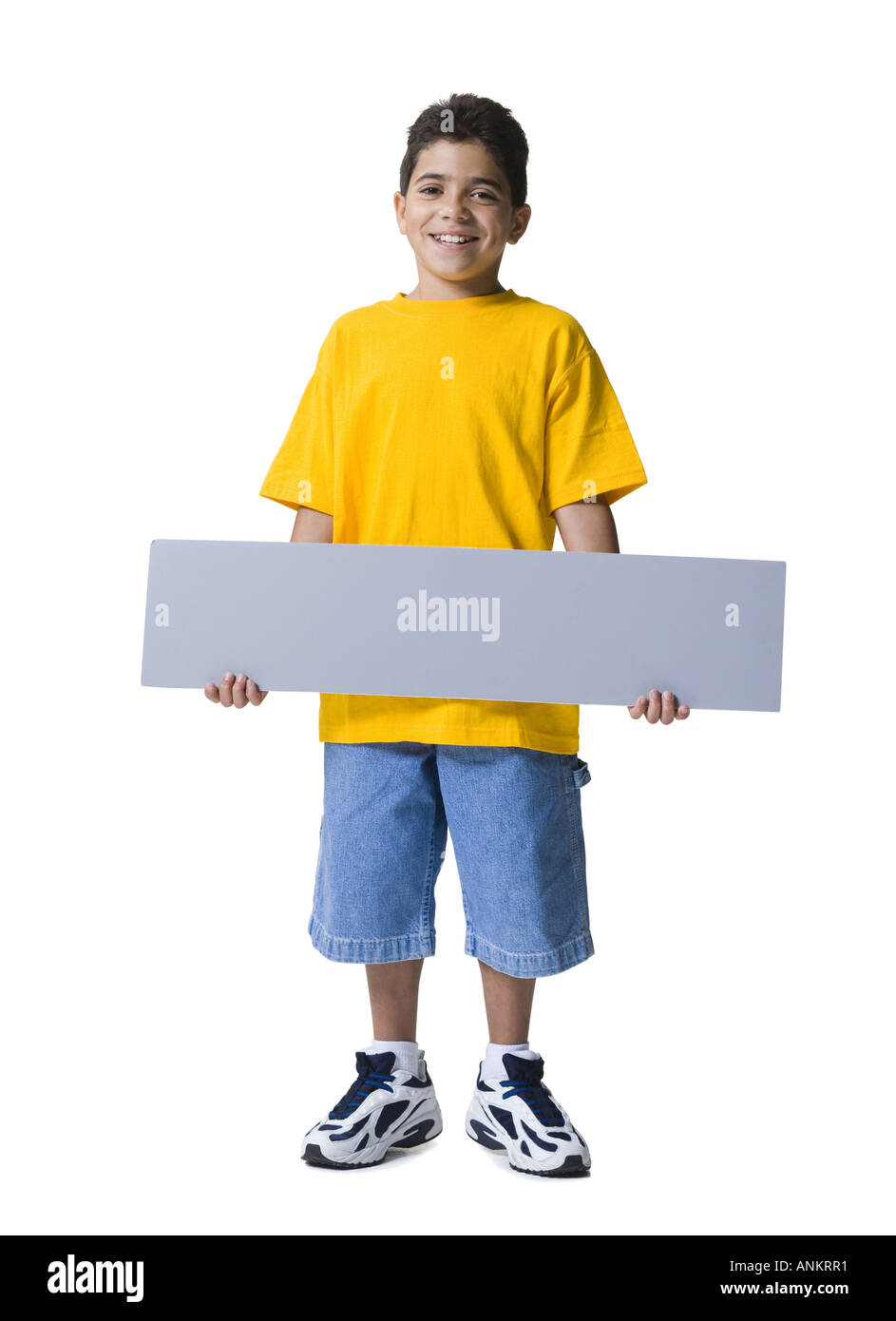 Child holding sign studio Cut Out Stock Images & Pictures - Alamy