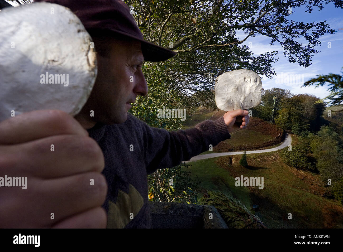 Palomeras Hunting place for pigeons Echalar Navarra Spain Stock Photo ...