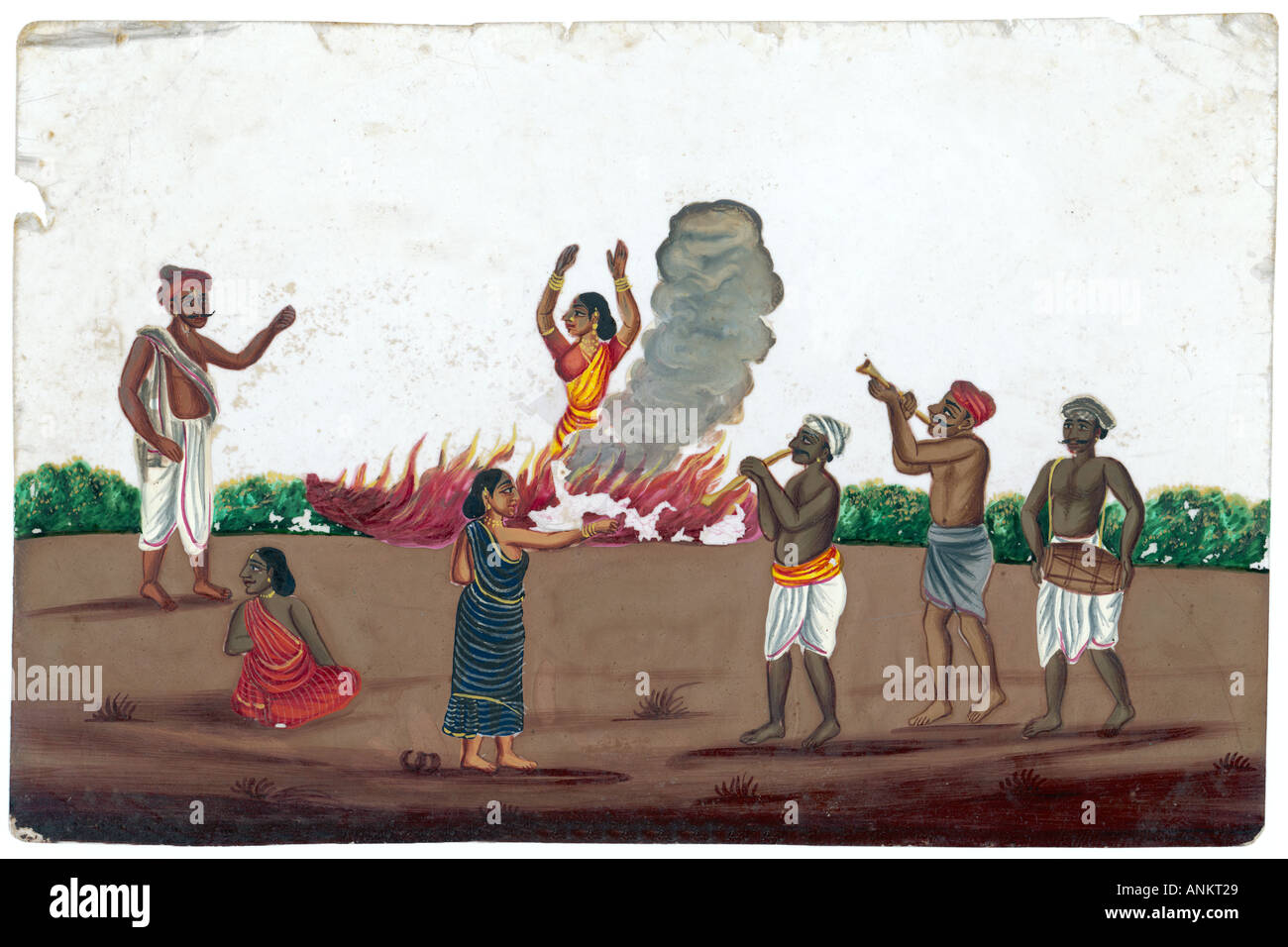 Suttee Mica Painting Stock Photo - Alamy