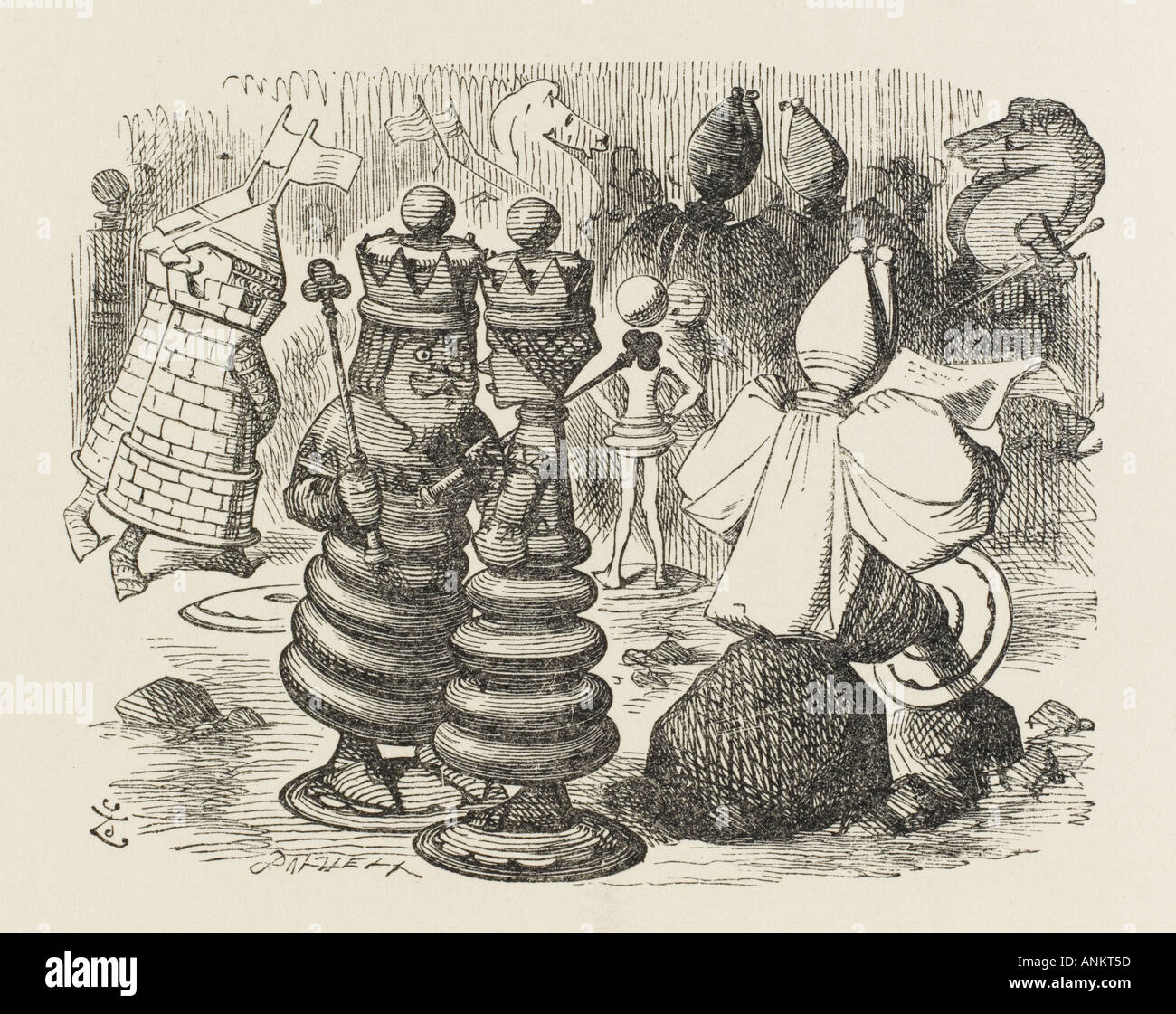 Alice The Chesspieces Stock Photo - Alamy