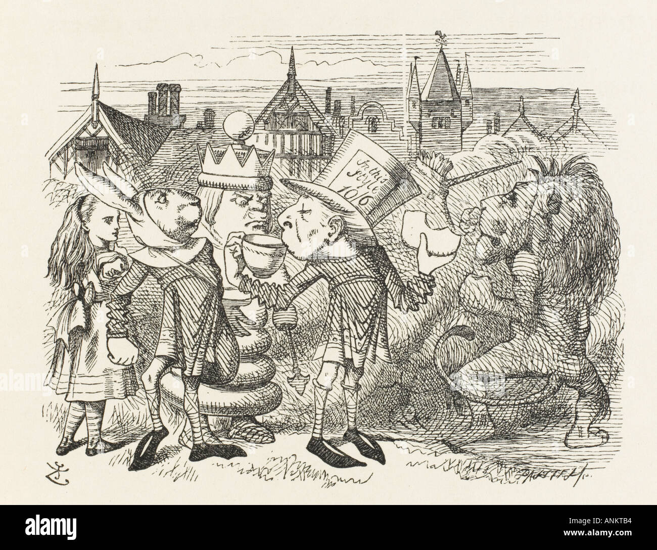 White Rabbit And Alice High Resolution Stock Photography and Images - Alamy