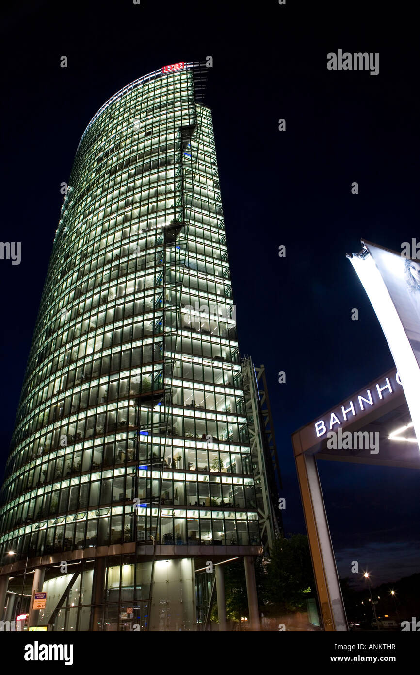 Kollhoff Tower Bahnhof Potsdamer Platz Berlin Germany Stock Photo - Alamy