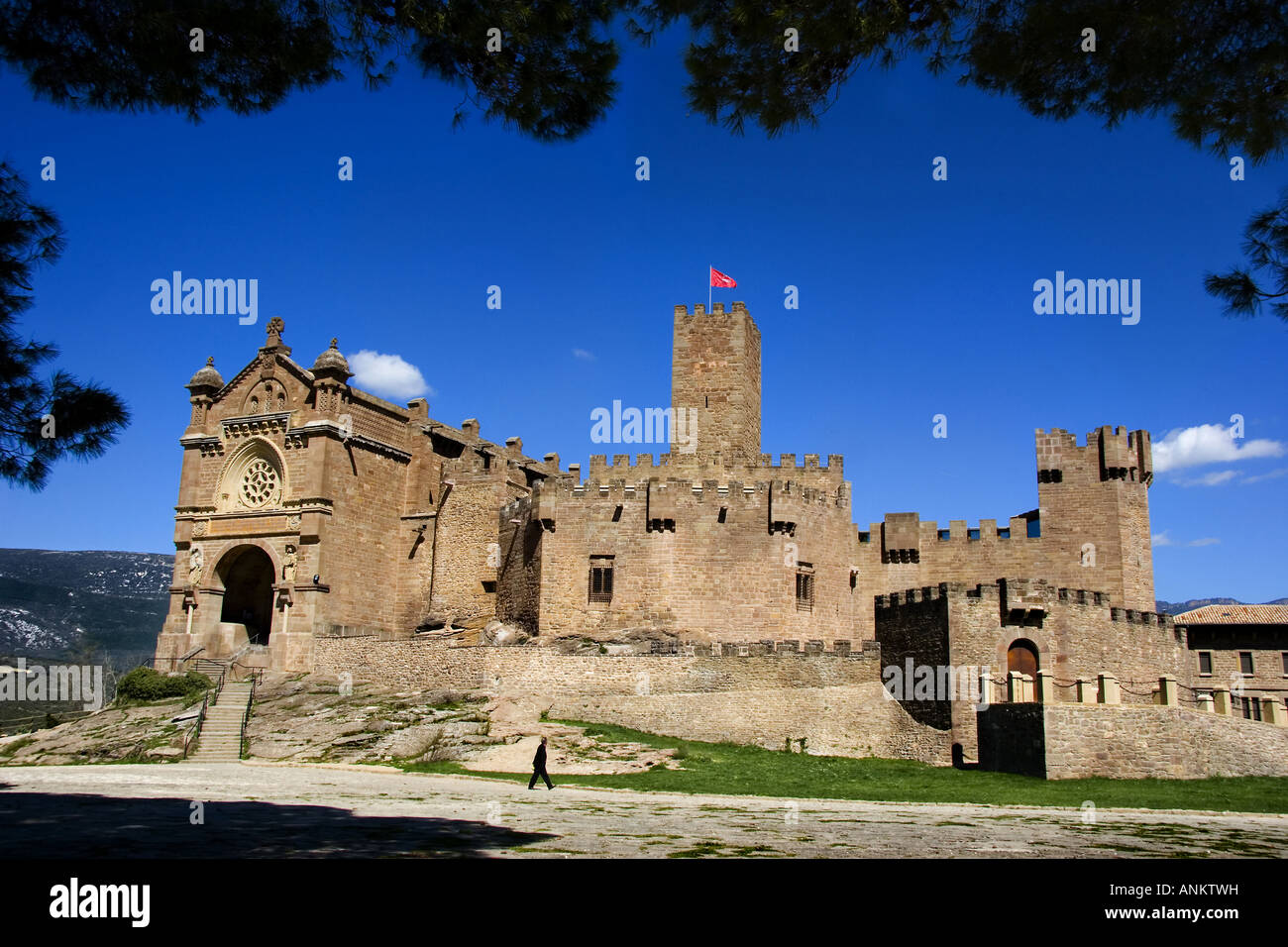 Castle of Javier Navarra Spain Stock Photo - Alamy