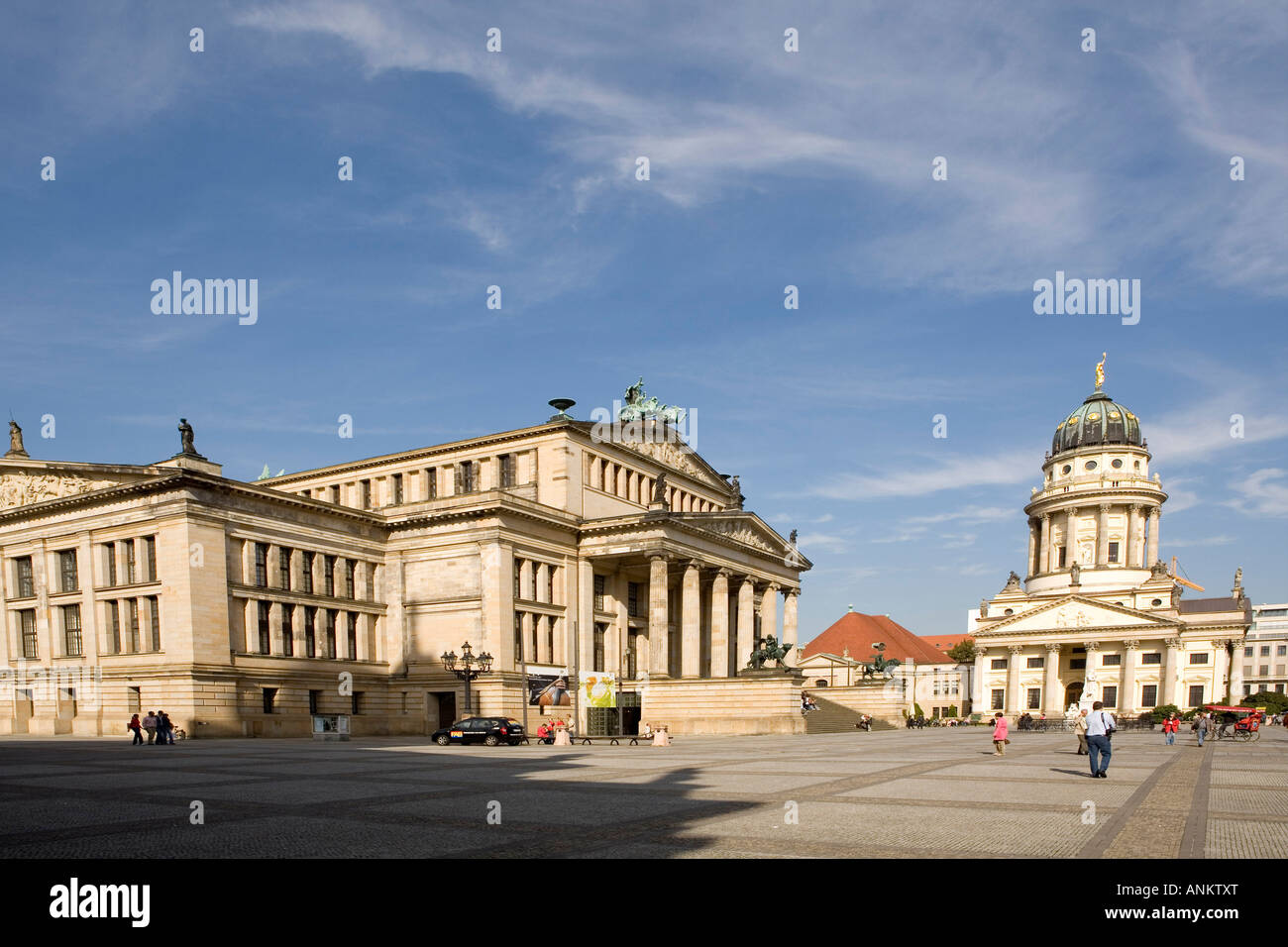 Konzerthalle Concert Hall and French Church Berlin Germany Stock Photo ...