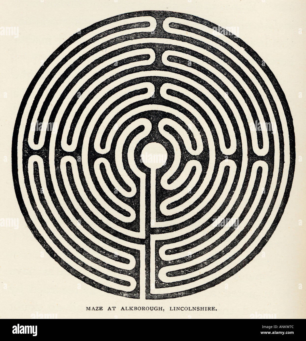 Maze At Alkborough Stock Photo - Alamy