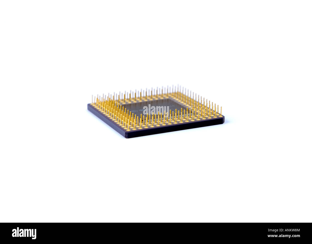 Perspective view of a computer processor CPU Stock Photo - Alamy