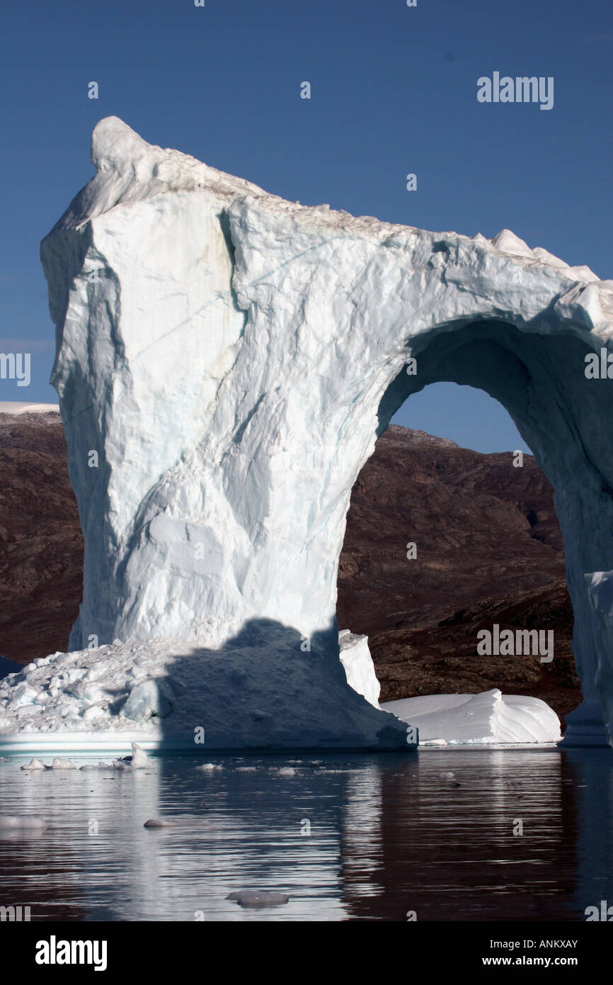 huge iceberg arch in greenland Stock Photo - Alamy