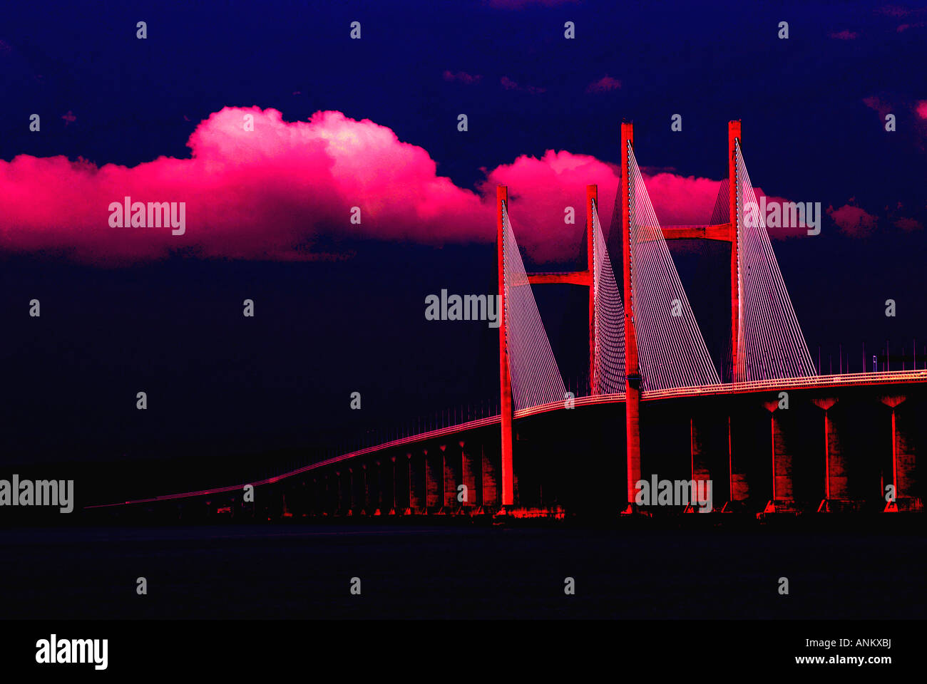 The Severn Bridge, across the river Severn, U.K Stock Photo - Alamy