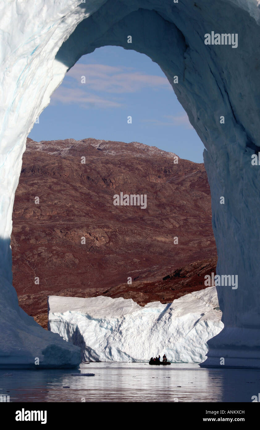 huge iceberg arch in greenland Stock Photo - Alamy