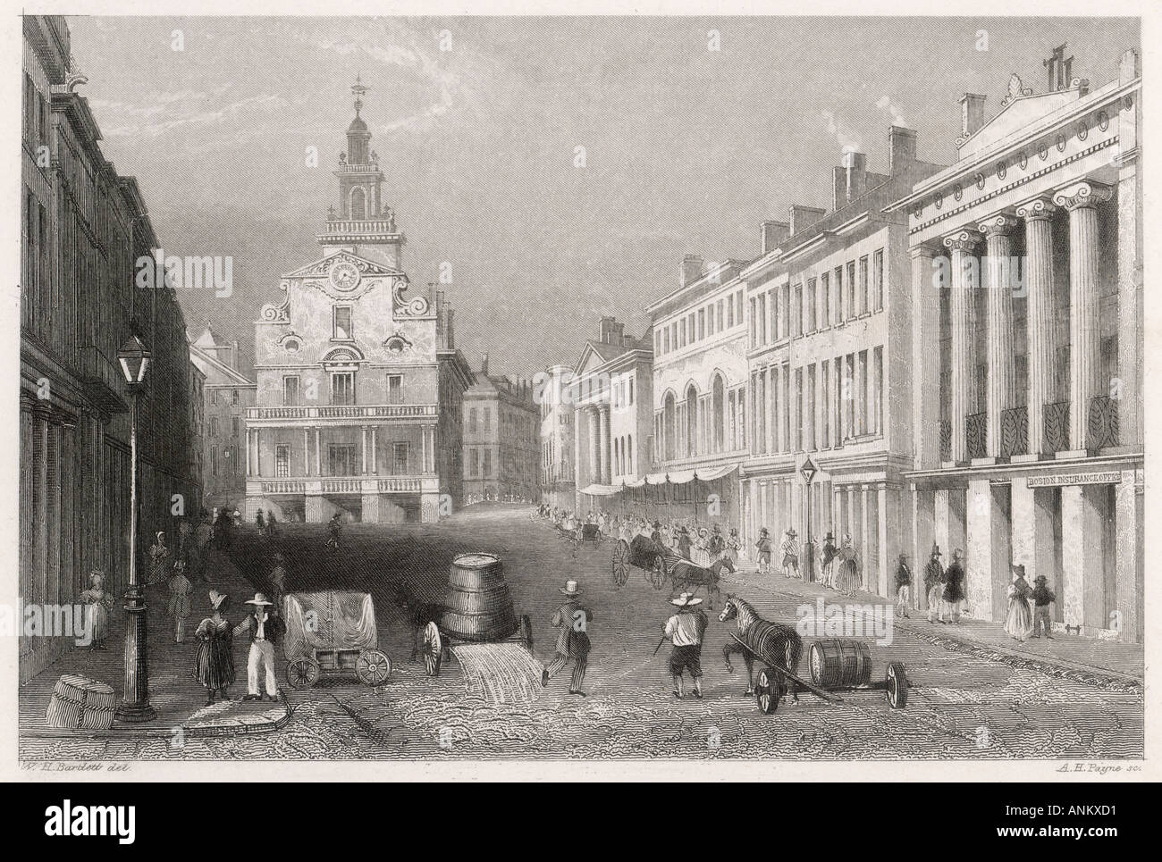 State Street Usa Scene Stock Photo - Alamy