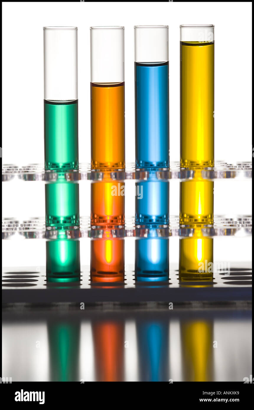 Four test tubes cut out hi-res stock photography and images - Alamy