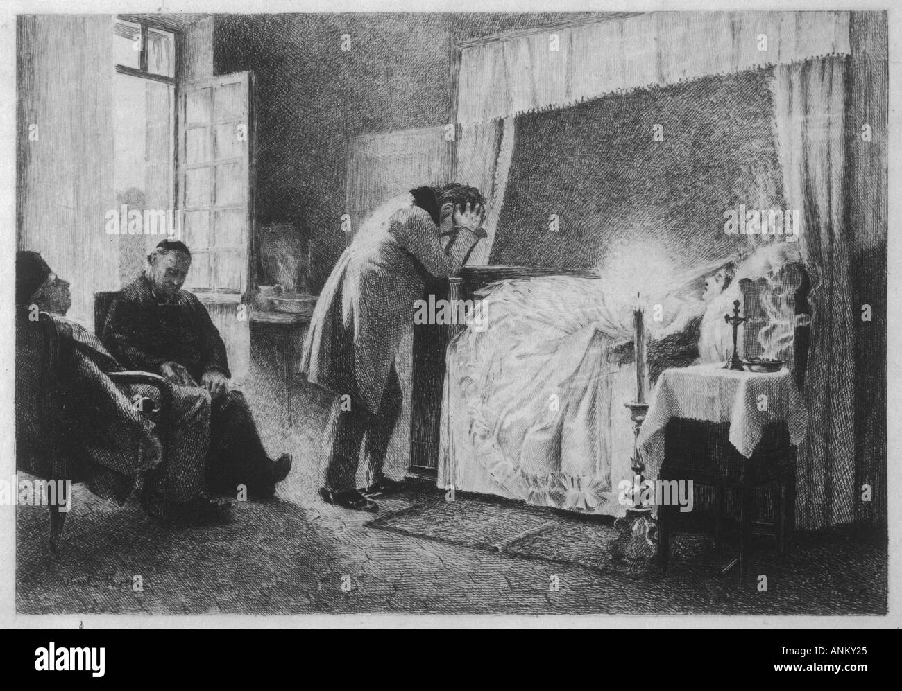 Mme Bovary Deathbed Stock Photo - Alamy