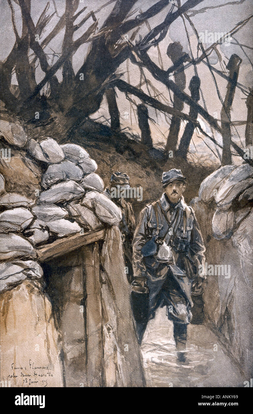 Flooded trench world war one hi-res stock photography and images - Alamy