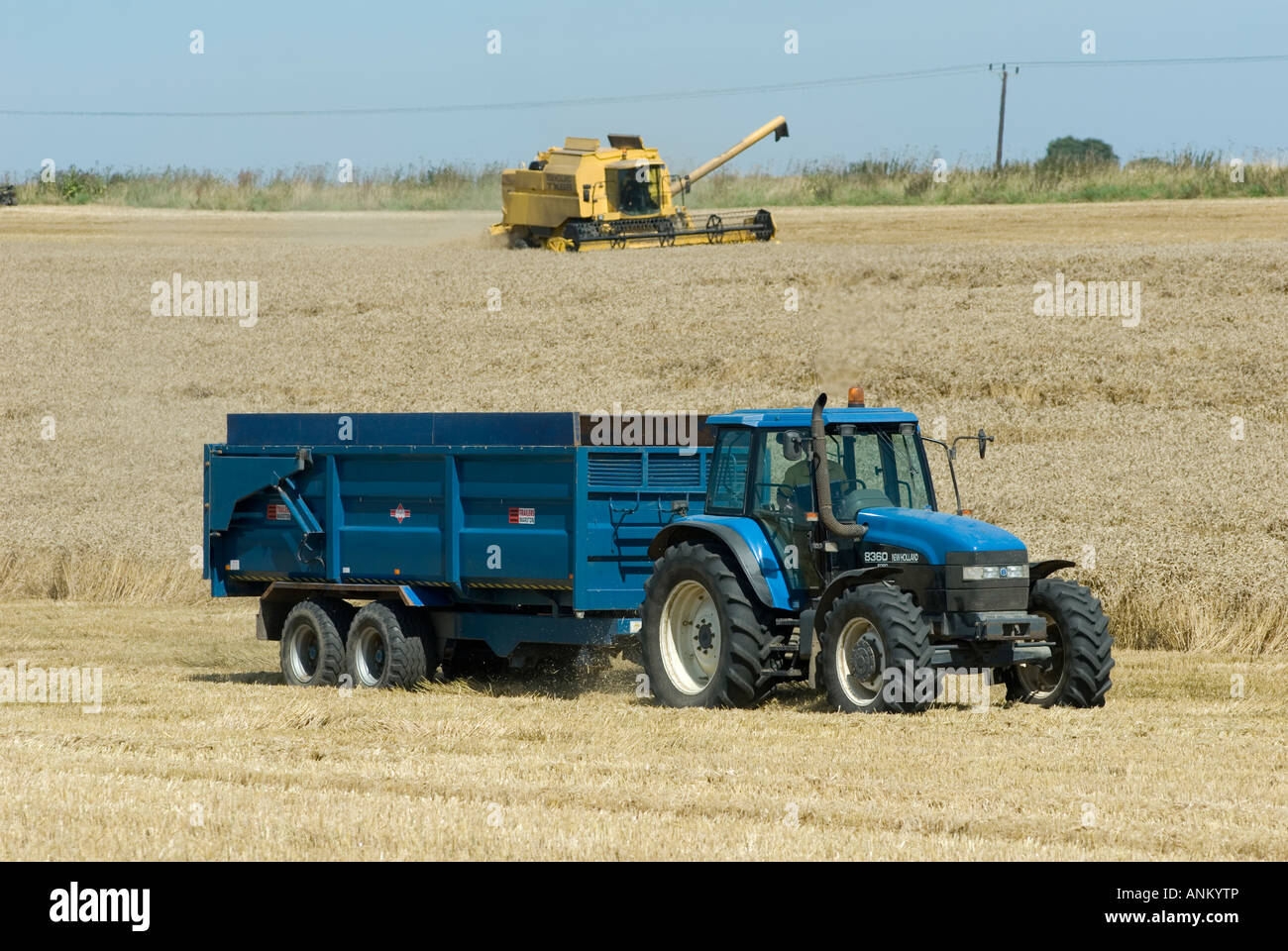 Blue New Holland 8360 Tractor Stock Photo - Alamy