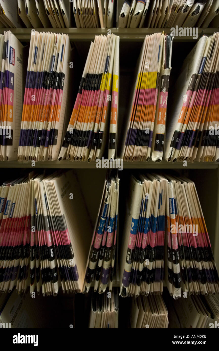 Medical records storage room hi-res stock photography and images - Alamy