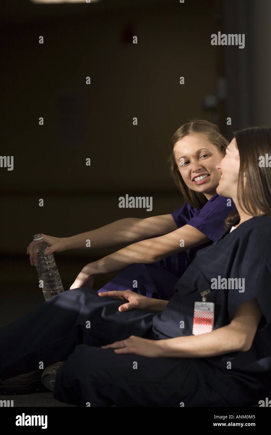 Nurses Talking To Each Other High Resolution Stock Photography and ...