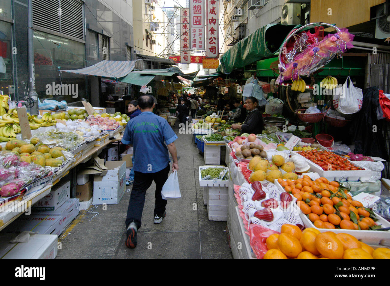 Graham Street Market Hong Kong Stock Photo - Alamy