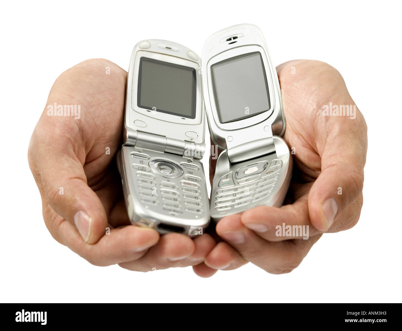 Human hands holding phones hi-res stock photography and images - Alamy