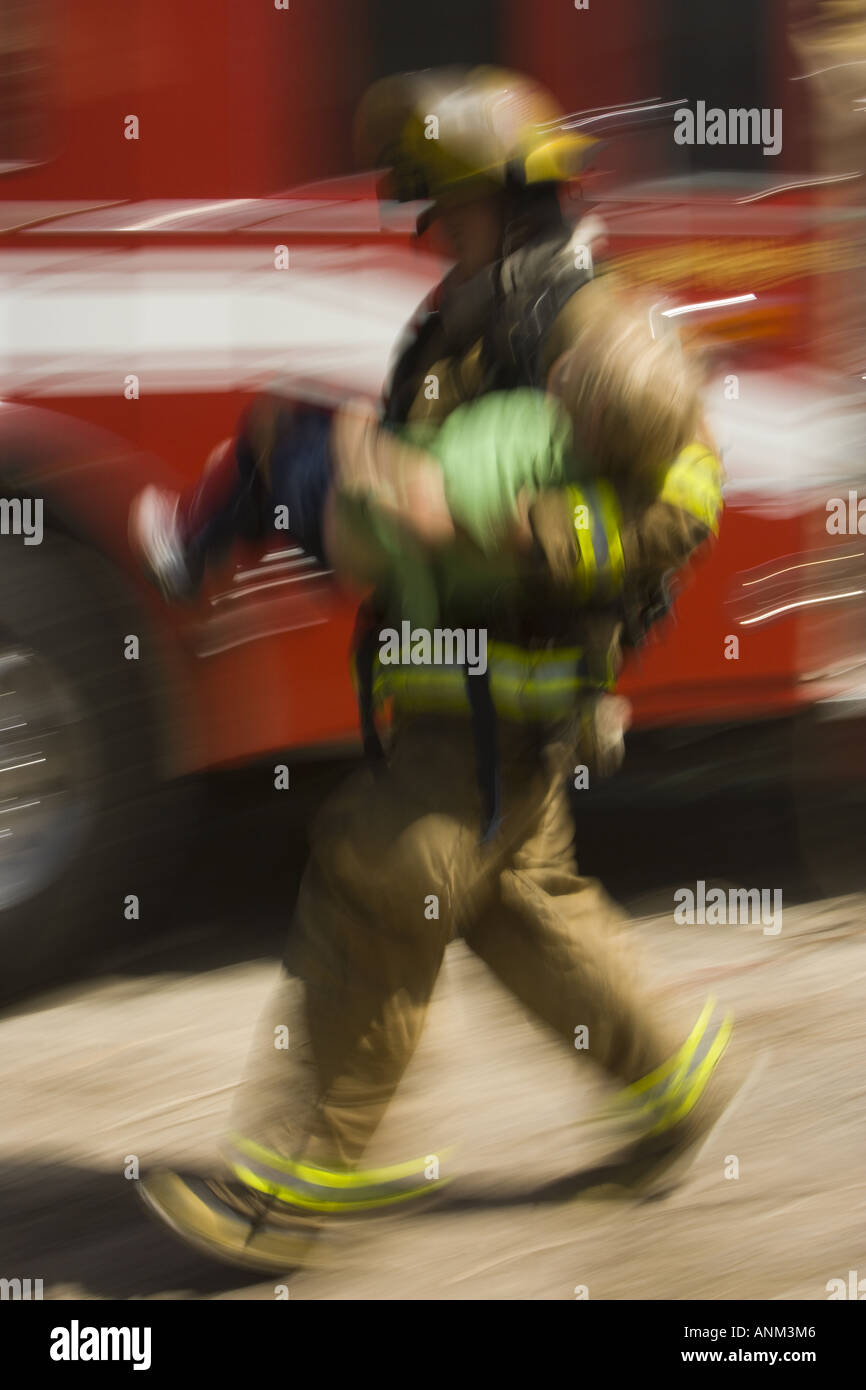 Side profile of a fire engine hi-res stock photography and images - Alamy