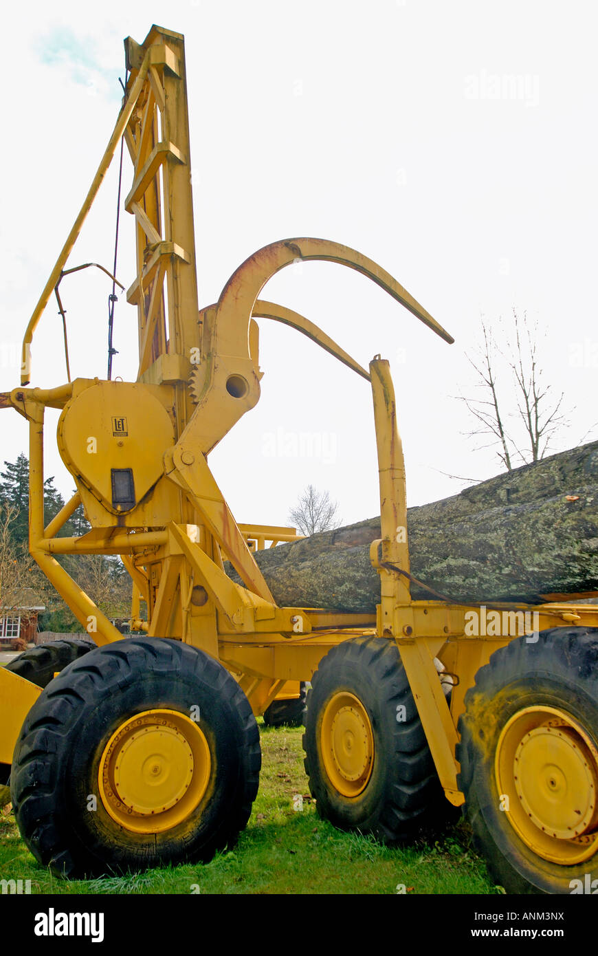 Wagner L120 Lumber Jack Log Picker Log Picker Duncan Stock Photo - Alamy