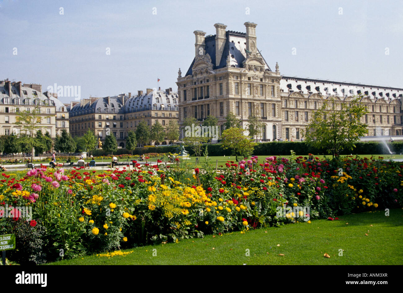 A view of the Garden des Tuileries or Jardin des Tuileries sitting near ...