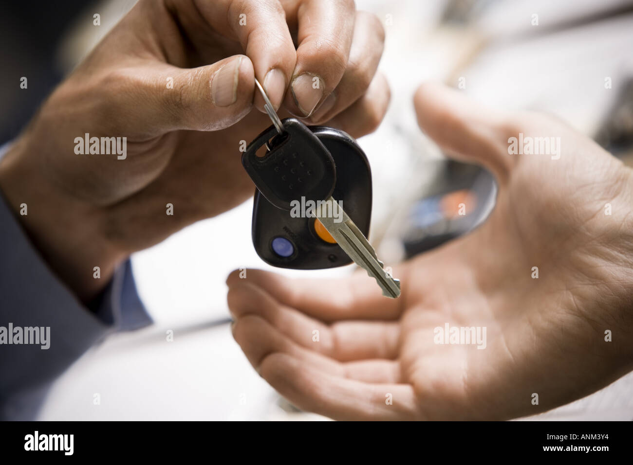Hand giving paper another hand hi-res stock photography and images - Alamy