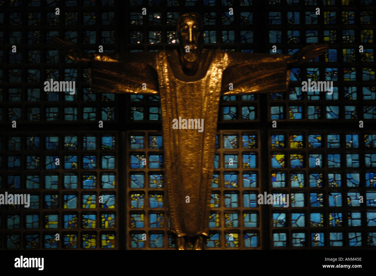 Crucifixion Cross Jesus Stained Glass Window Kaiser Wilhelm Memorial ...