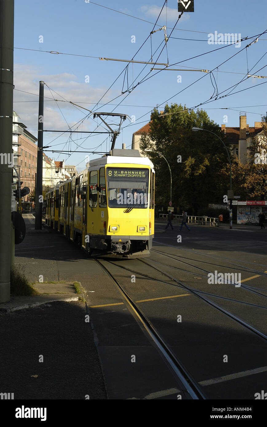 Berlin Tram Germany Street Scene Traffic Stock Photo - Alamy