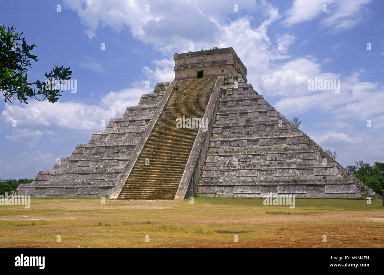 A view of El Castillo the largest and highest pyramid in the ancient ...